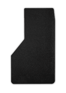 Universal Single Rear Wheel Flatbed Mud Flap with No Weights 12"x30"