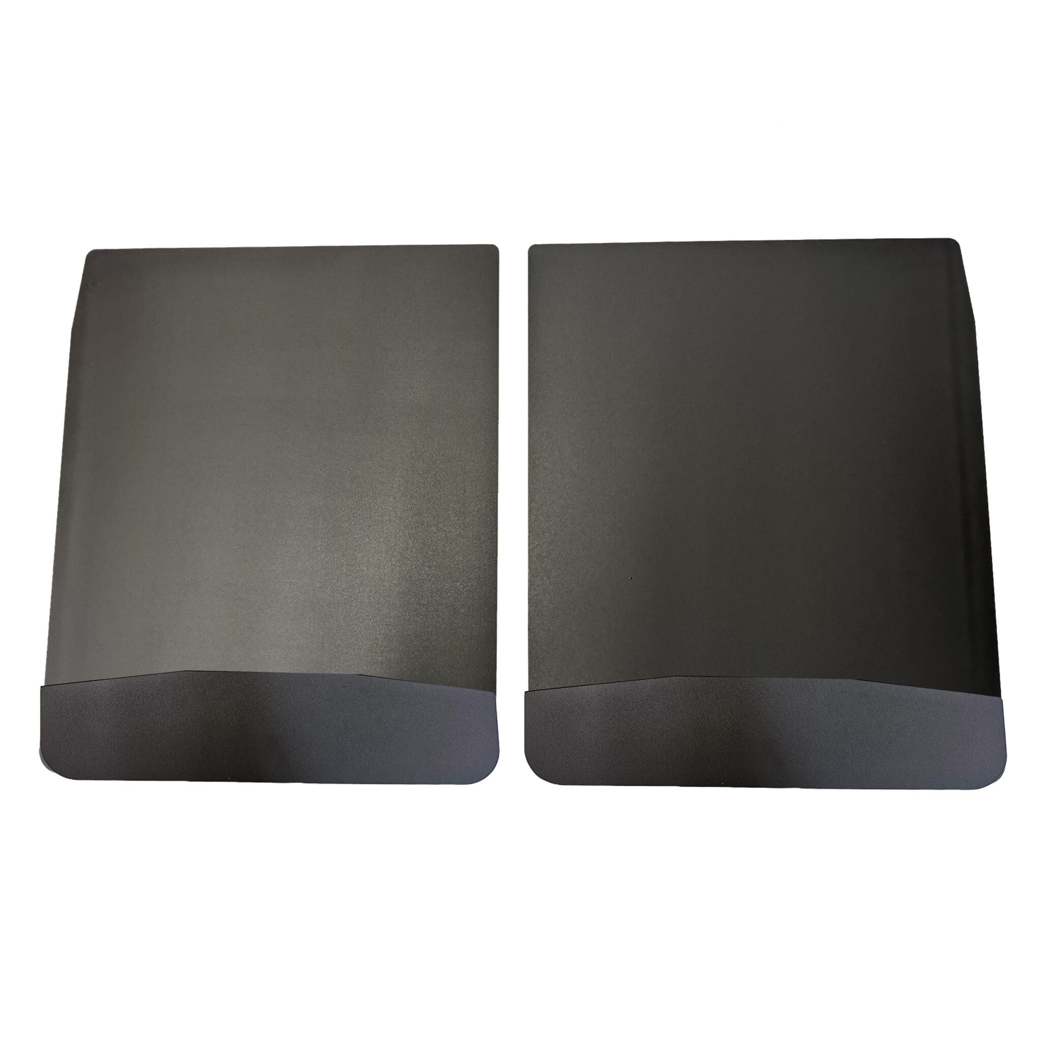 Universal 20" Rear Dually Mud Flaps with Black-Powder Coated Stainless ...